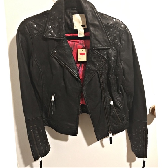 Levi's | Jackets & Coats | Levis Genuine Leather Studded Motorcycle ...